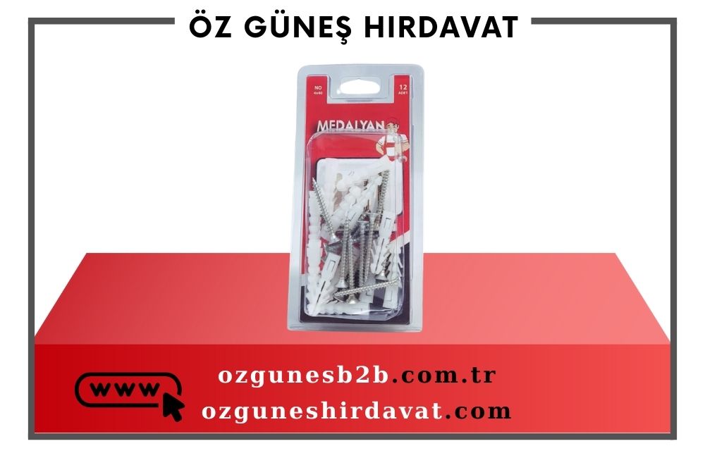 MEDALYAN VİDALI DÜBEL 4X40 DL 34 – Özgüneş Hırdavat